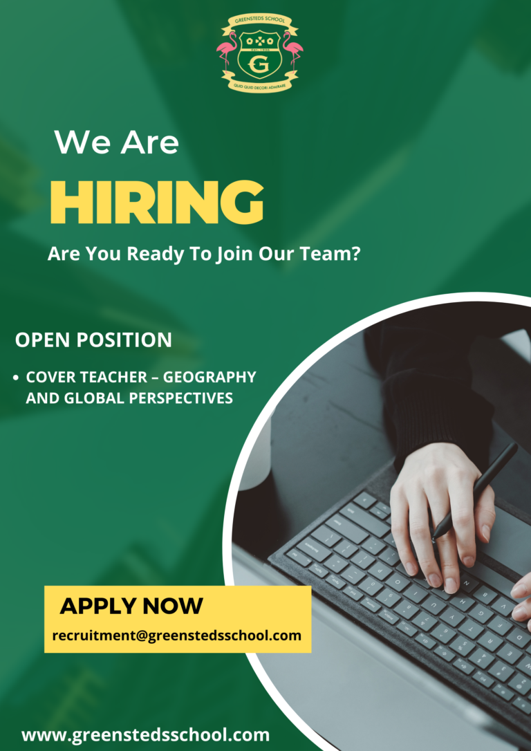 Hiring position - Greensteds School